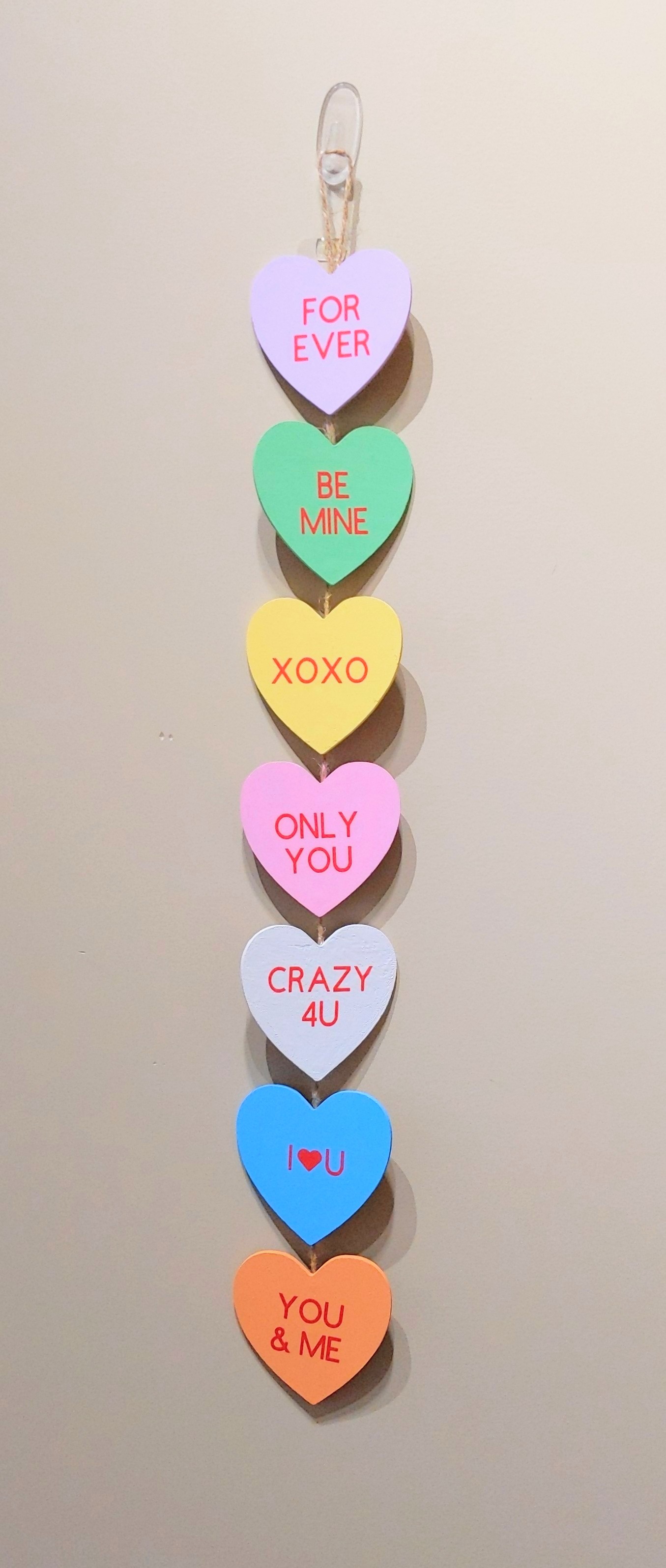 Conversation Hearts Wall Hanging | Bay County Library System